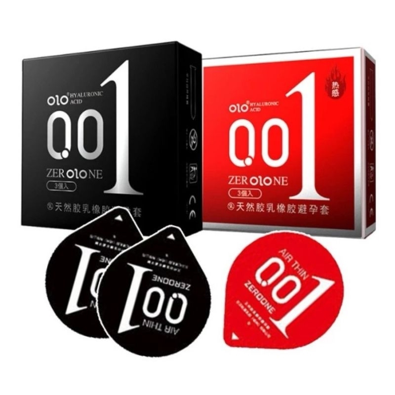 Jual olo 001 super tipis isi 3 kondom | Shopee Indonesia