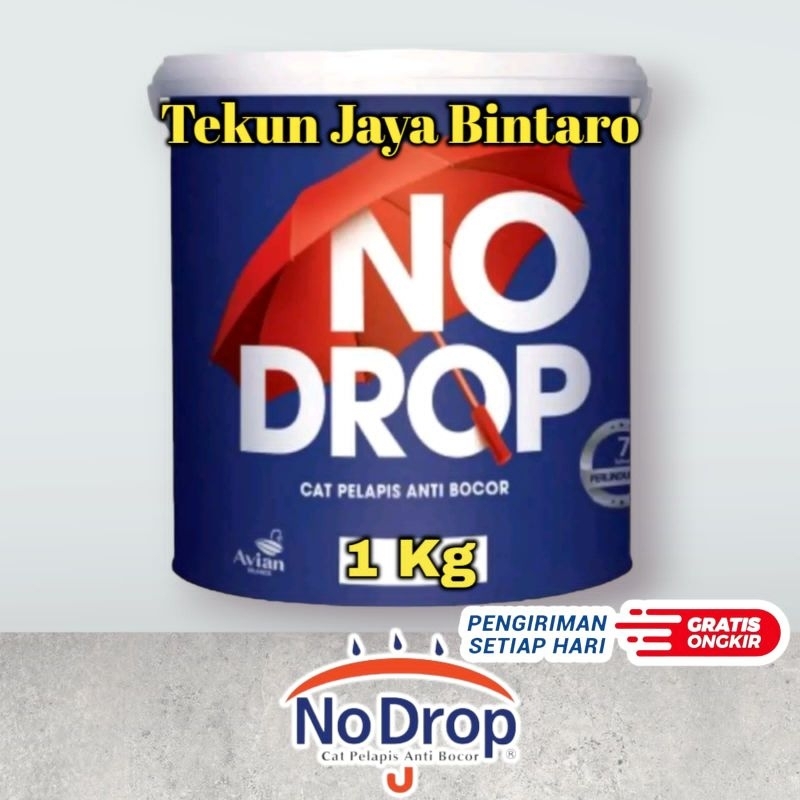 Jual CAT TEMBOK/WATERPROOFING/ANTI BOCOR NO DROP 1 KG WARNA READY MIX CAT PELAPIS ANTI BOCOR ...