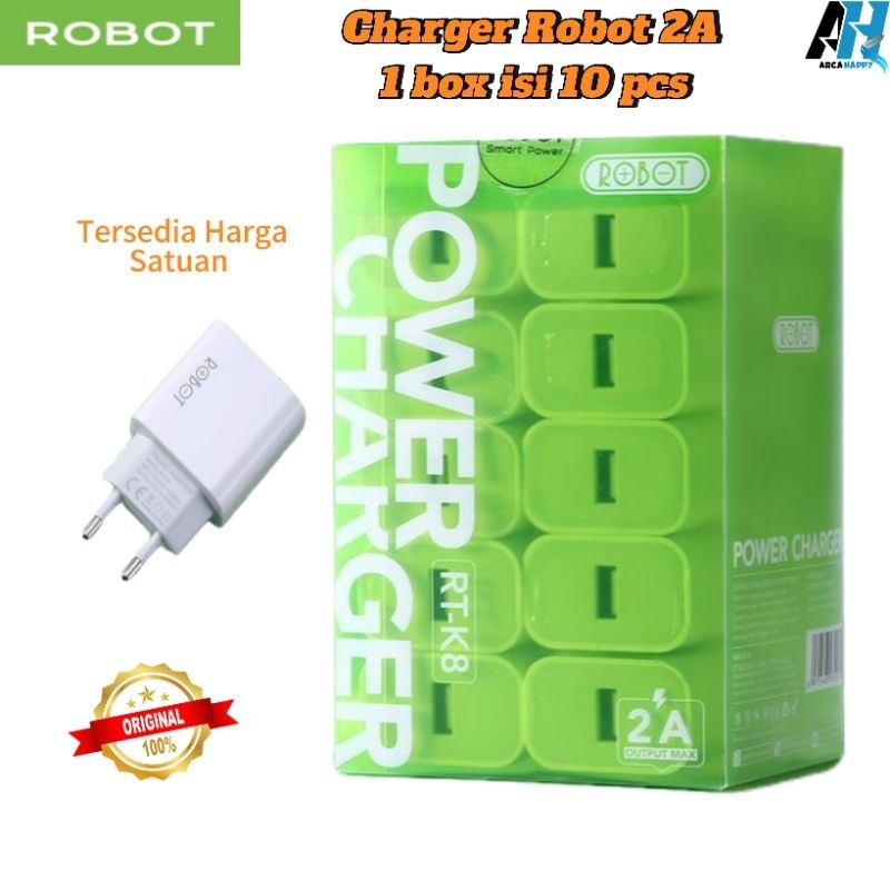 Jual ROBOT RT-K8 Kepala Charger 2A 10W Original Harga Satuan - RT-K8 ...