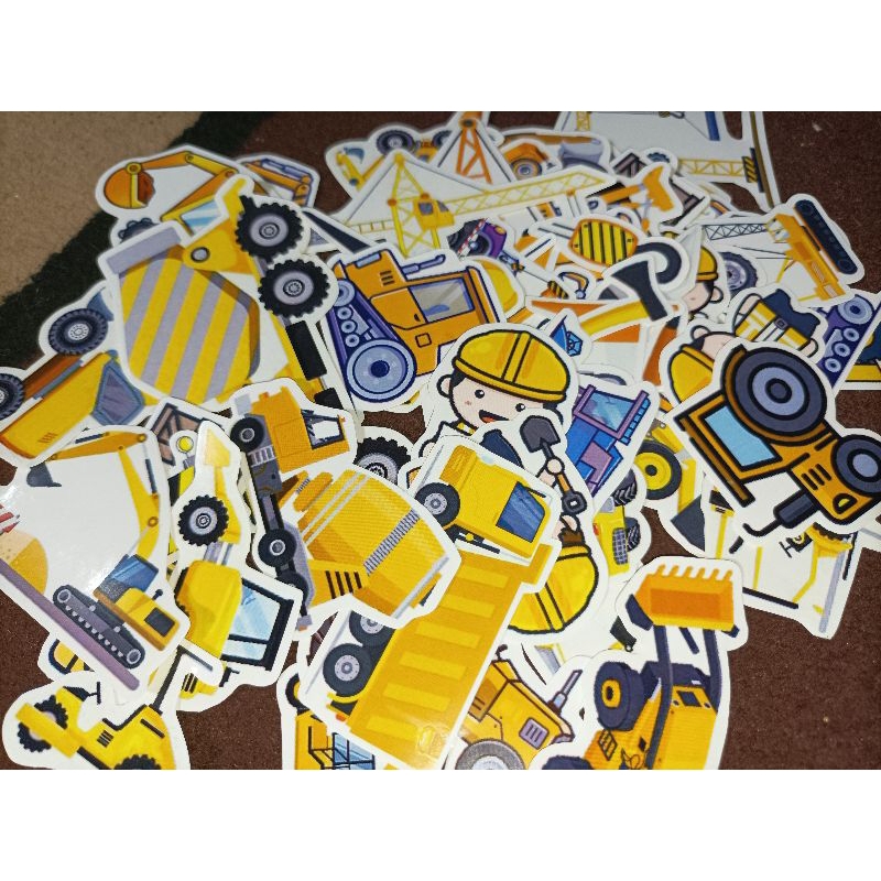 Jual 60PCS STICKER KENDARAAN ALAT BERAT | Excavator Sticker | Stiker ...