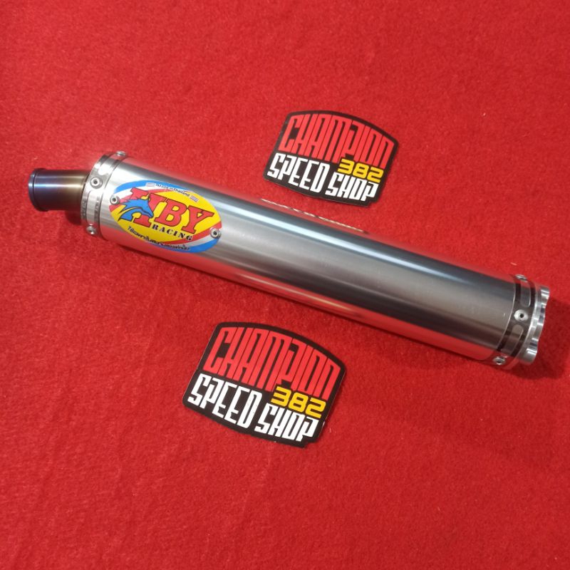 Jual Silencer Knalpot 2Tak 2 Tak 2T HBY Aluminium Logo Kuning Kuda Biru ...