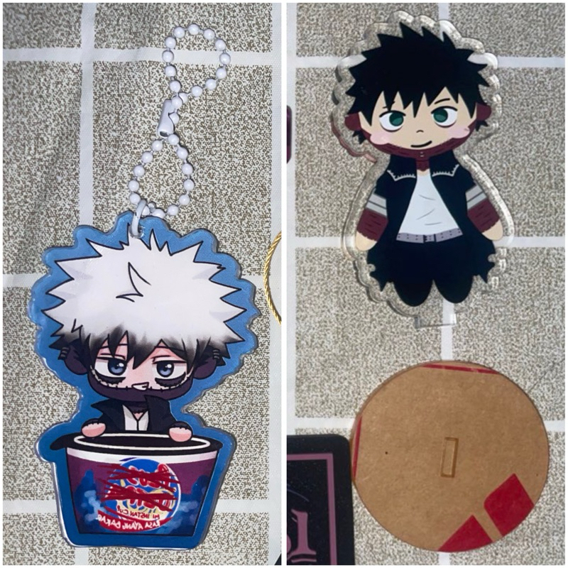 Jual keychain dabi my boku no hero academia gantungan kunci mha touya ...