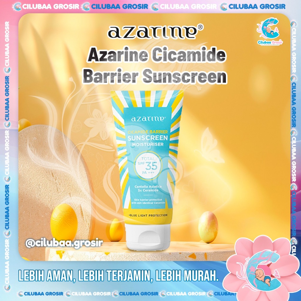 Jual Azarine Cicamide Barrier Sunscreen Moisturiser SPF35 PA+++ 40mL ...