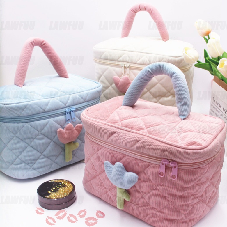 Jual Travel Pouch Kosmetik Besar Pouch Makeup Kuas Brush Besar ...