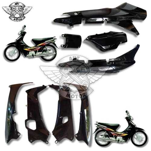 Jual Paket Sayap Luar Dalam + Body Supra X Lama/ SUpra Fit Lama Hitam ...