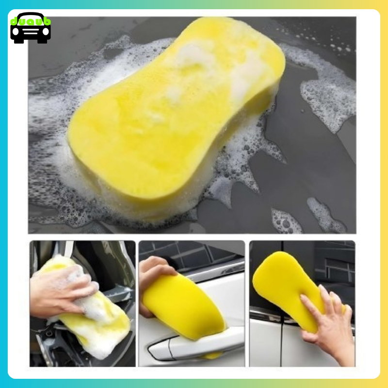 Jual Sponge Busa Cuci Mobil Motor Piring Kuning Foam Wash Tebal Spons ...