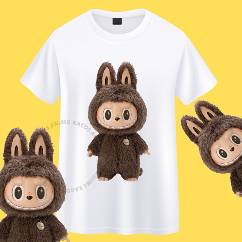 Jual KAOS LABUBU MONSTERS COKLAT TUA TERBARU COUPLE KELUARGA AYAH IBU ...