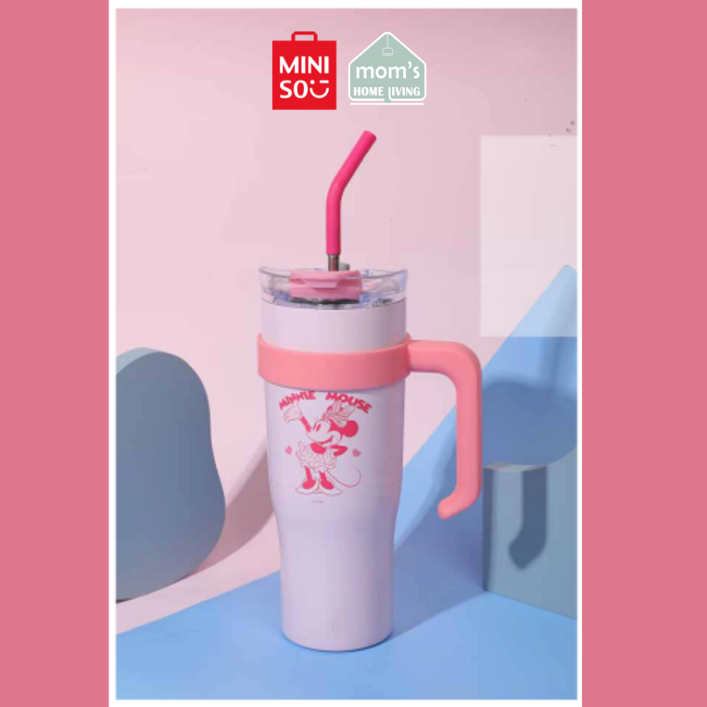 Jual MINISO Tumbler Disney Mickey Minnie Mouse Collection Steel Cup ...
