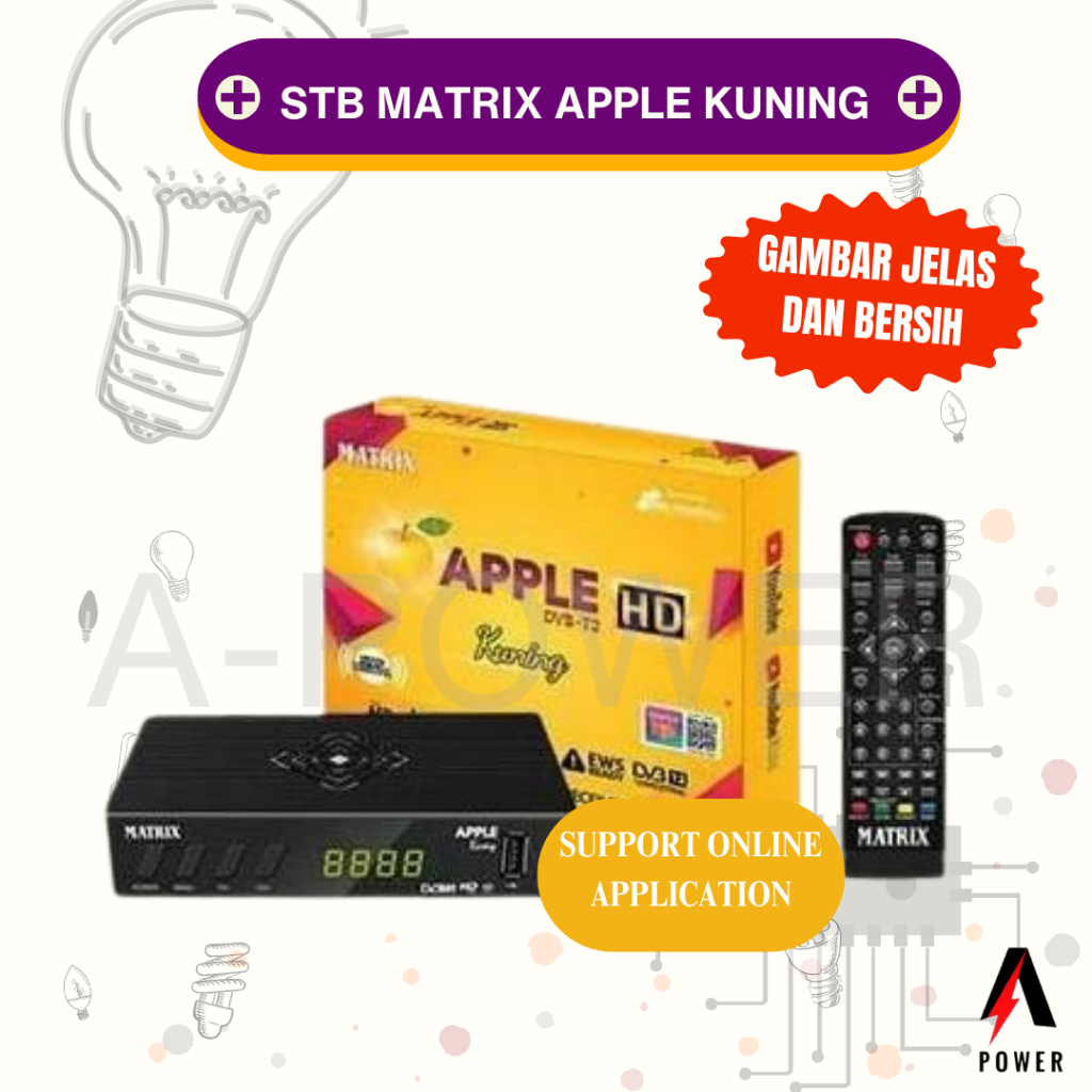 Jual Matrix Apple Kuning - Receiver TV Digital / Set Top Box (STB ...