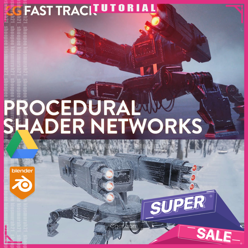 Jual CGFastTrack – Procedural Shader Networks in Blender (2020) - Blender 3D Tutorial | Shopee ...