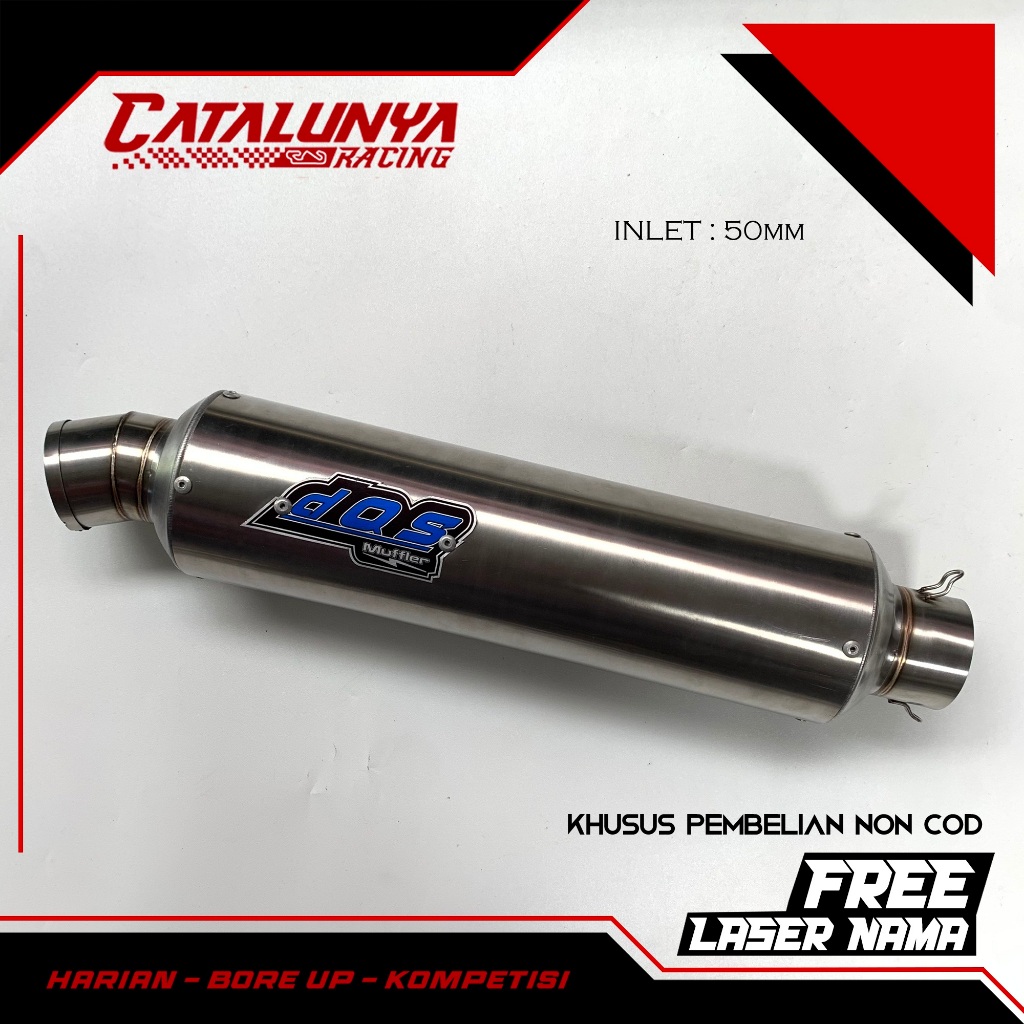 Jual SLINCER KNALPOT RACING DOS BULAT JENONG 40CM INLET 50MM | Shopee ...