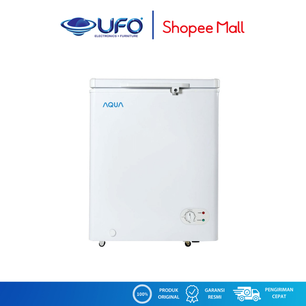 Jual Aqua Chest Freezer 100 Liter White Coating Inner Body AQF110FA ...