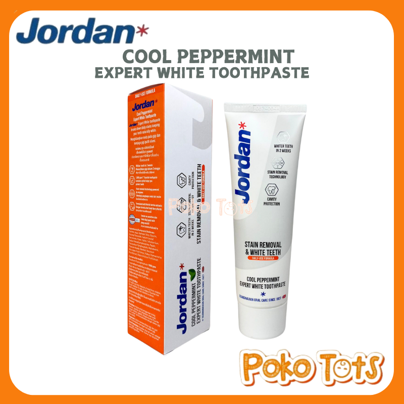 Jual Jordan Cool Peppermint Expert White Toothpaste 100gr Pasta Gigi ...