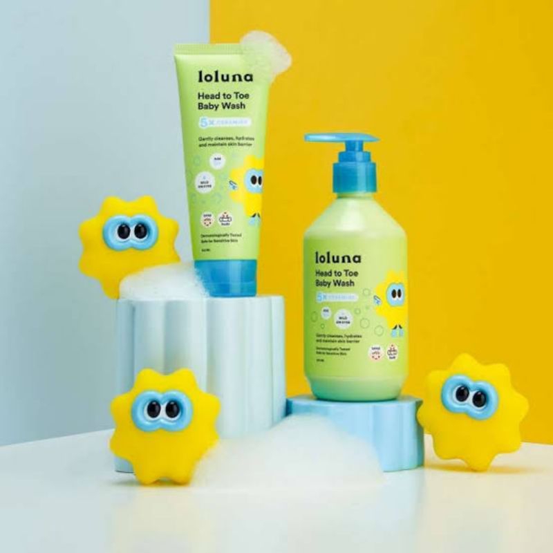 Jual LOLUNA Head To Toe Baby Wash 100 ml & 300 ml | Shopee Indonesia