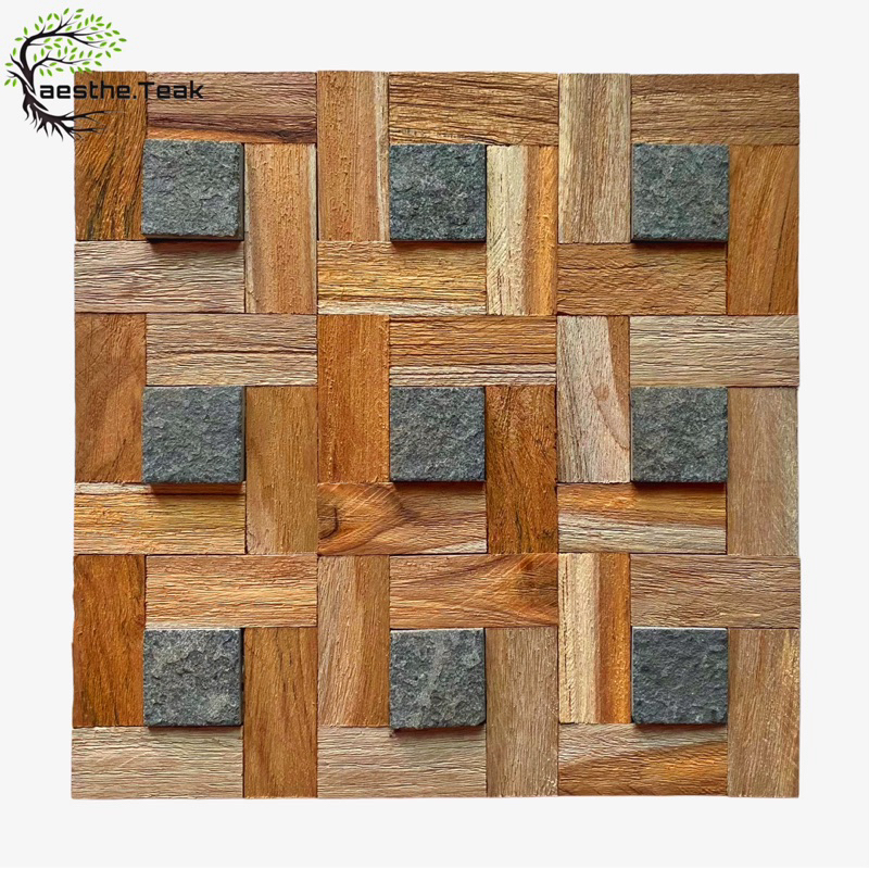 Jual Panel dinding || Hiasan dinding kayu jati size 30x30 berkualitas ...