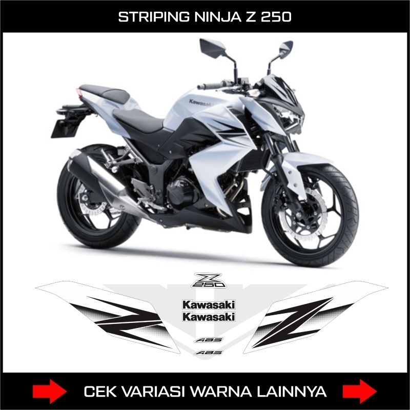 Jual STRIPING KAWASAKI NINJA Z 250 / STIKER NINJA Z250 / VARIASI ORI ...