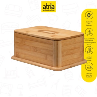 Jual Atria Kotak Roti Bambu Bread Box | Shopee Indonesia