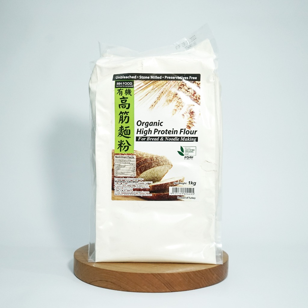Jual MH Organic High Protein Flour 1kg Tepung Protein Organik | Shopee ...