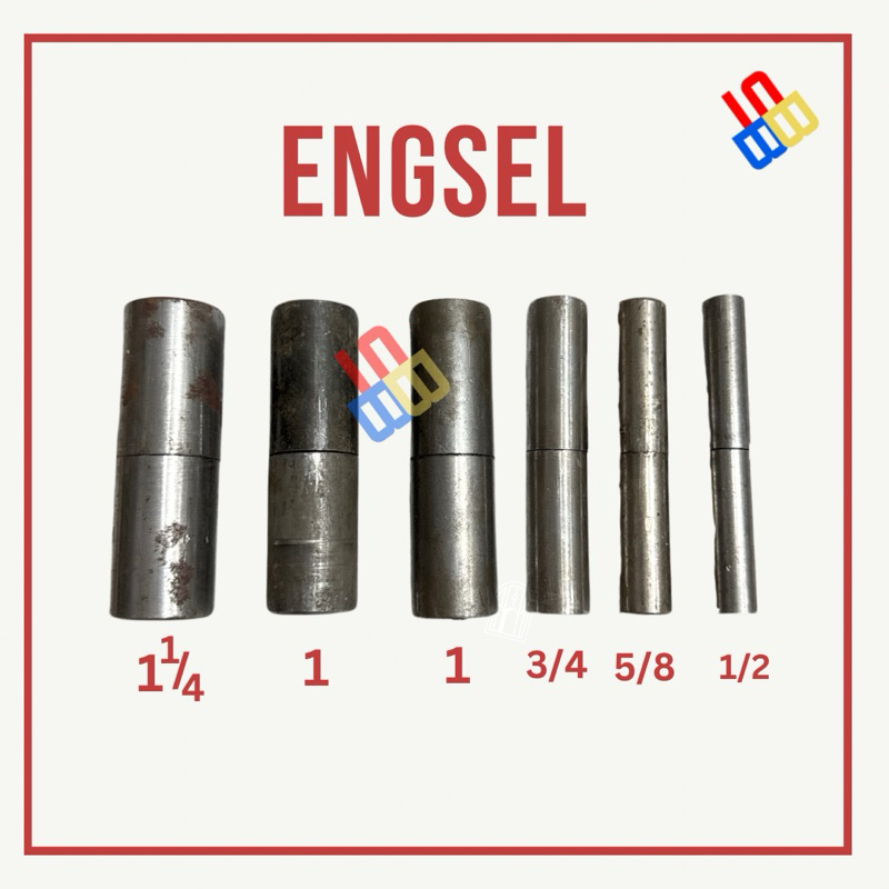 Jual Engsel Pagar Besi /Engsel Bubut 1 1/4” 1” 3/4” 5/8” 1/2” /Engsel ...