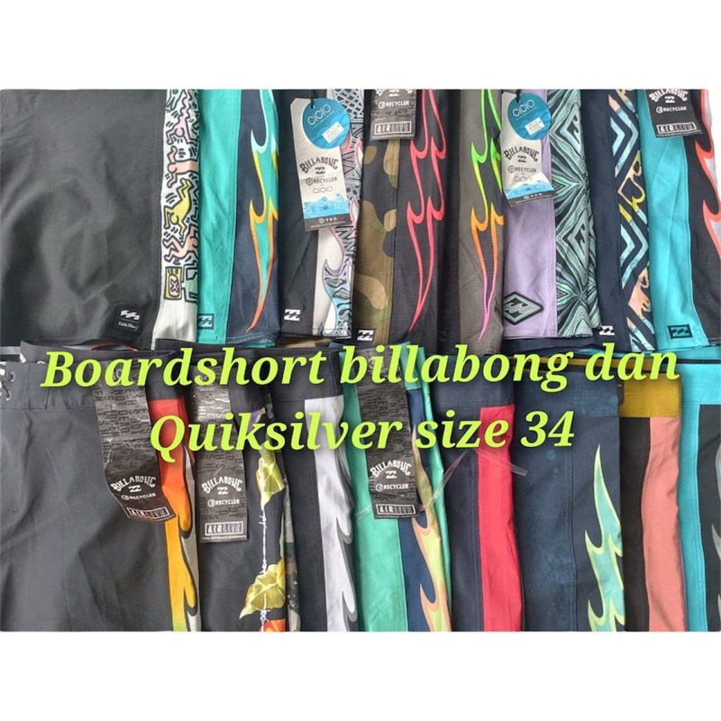Jual Boardshort quiksilver original size 34 | Shopee Indonesia