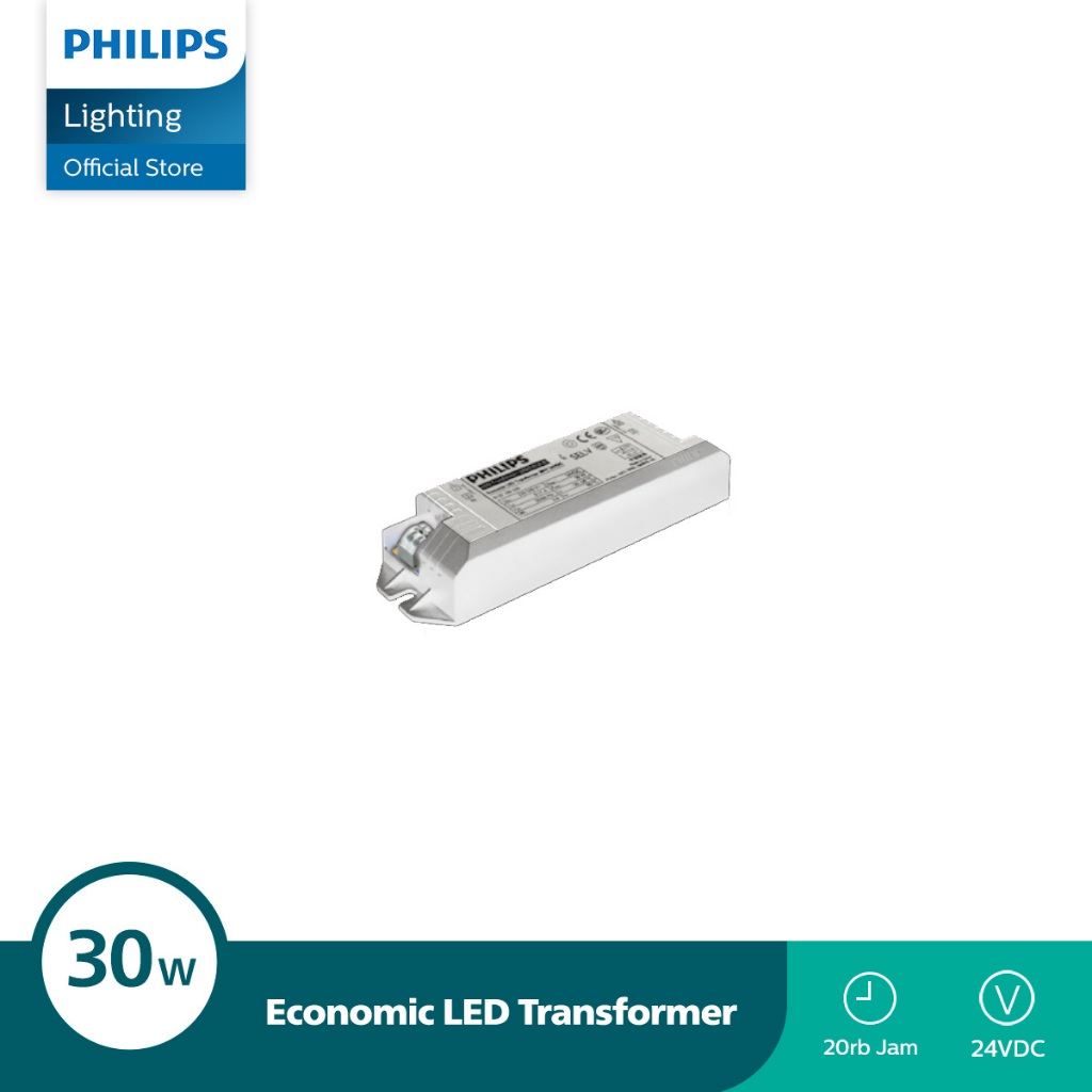 Jual Philips Radiantline Economic LED Transformer 30W 24VDC | Shopee ...