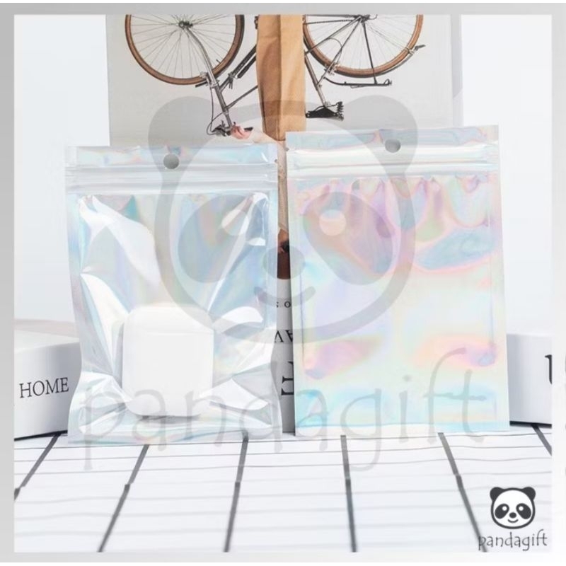 Jual Plastik Klip Ziplock Zipper Hologram Bening Souvenir, Snack ...