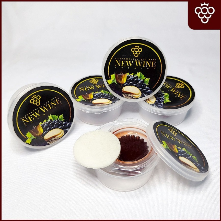 Jual Paket Anggur Perjamuan Kudus Premium Cup + Hosti Polos Kecil Isi ...