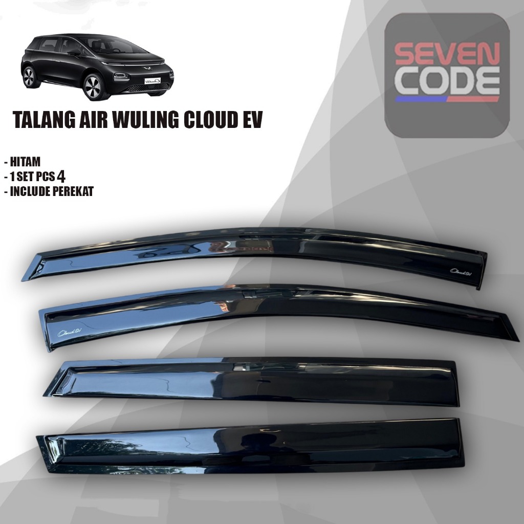 Jual TALANG AIR WULING CLOUD EV HITAM SIDE VISOR WULING CLOUD EV HITAM TALANG HUJAN WULING CLOUD ...