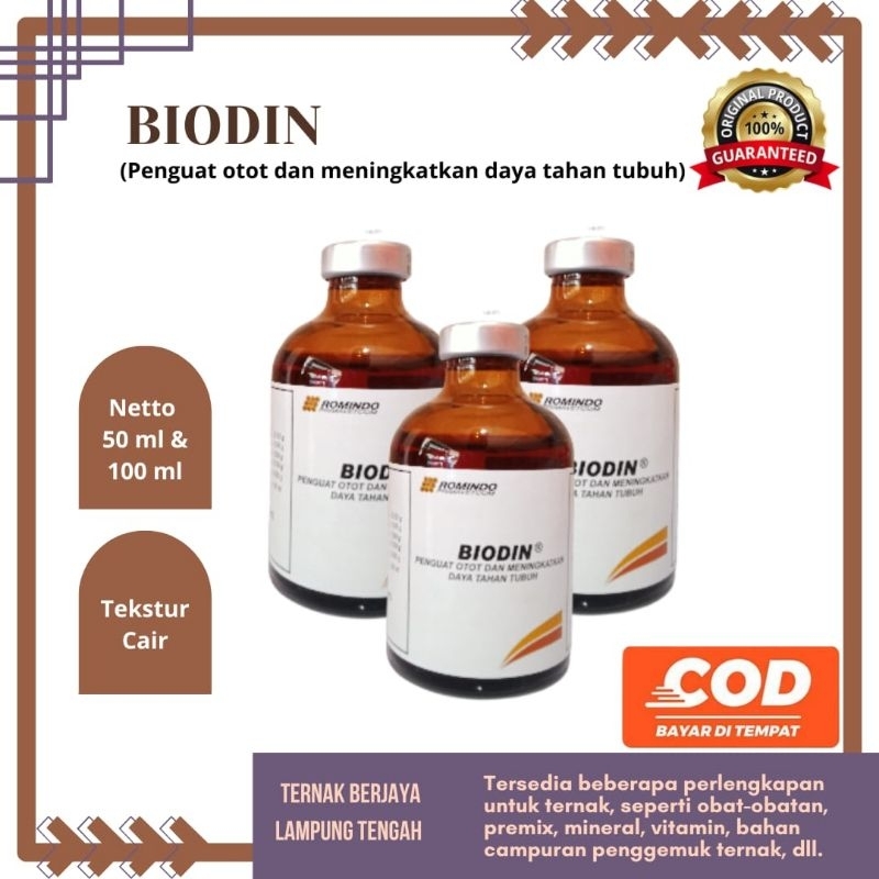 Jual BIODIN 50 ml - Penguat Otot dan Meningkatkan Daya Tahan Tubuh ...