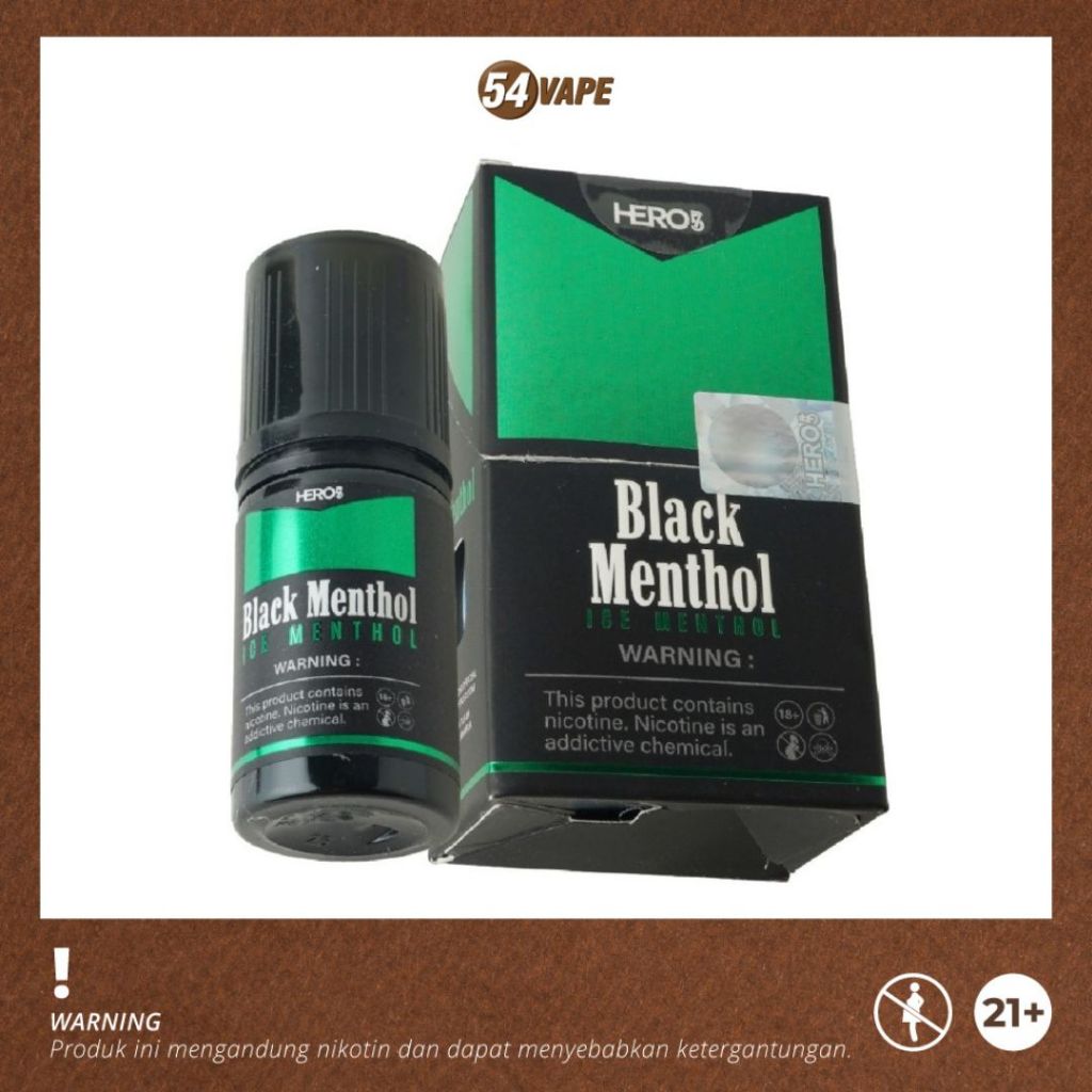 Jual Liquid Black Menthol Salt 30ml Hero 57 | Shopee Indonesia
