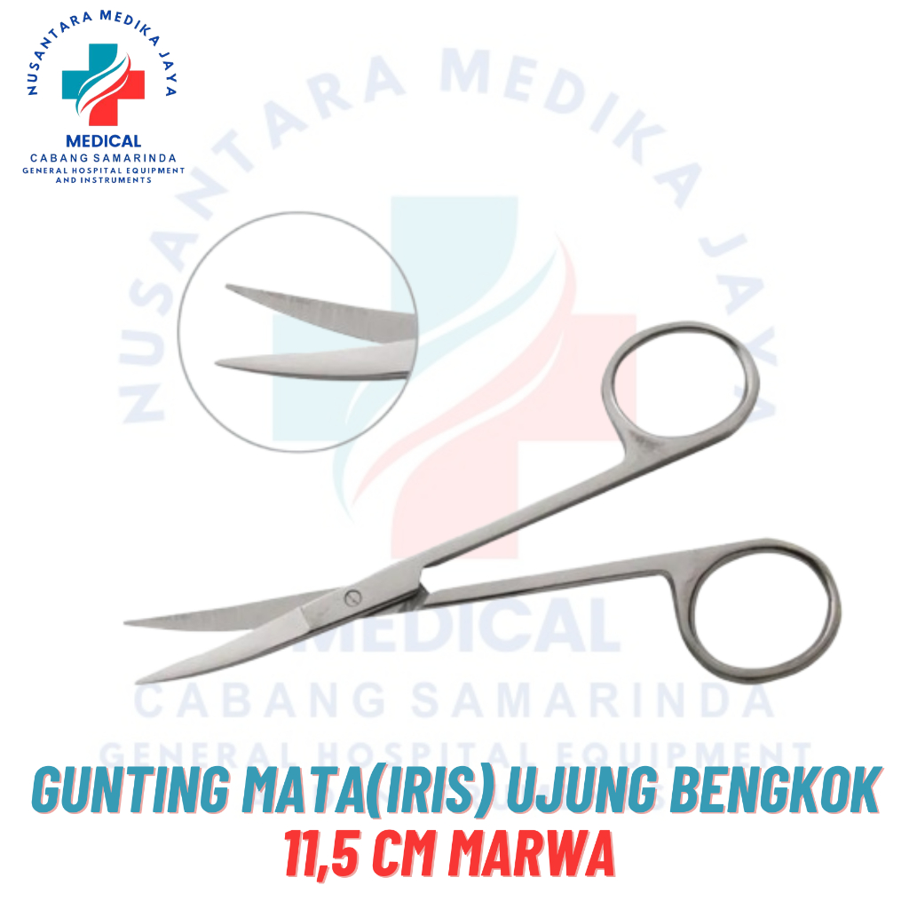 Jual Gunting Mata Ujung Bengkok Iris Scissors 11,5cm | Shopee Indonesia