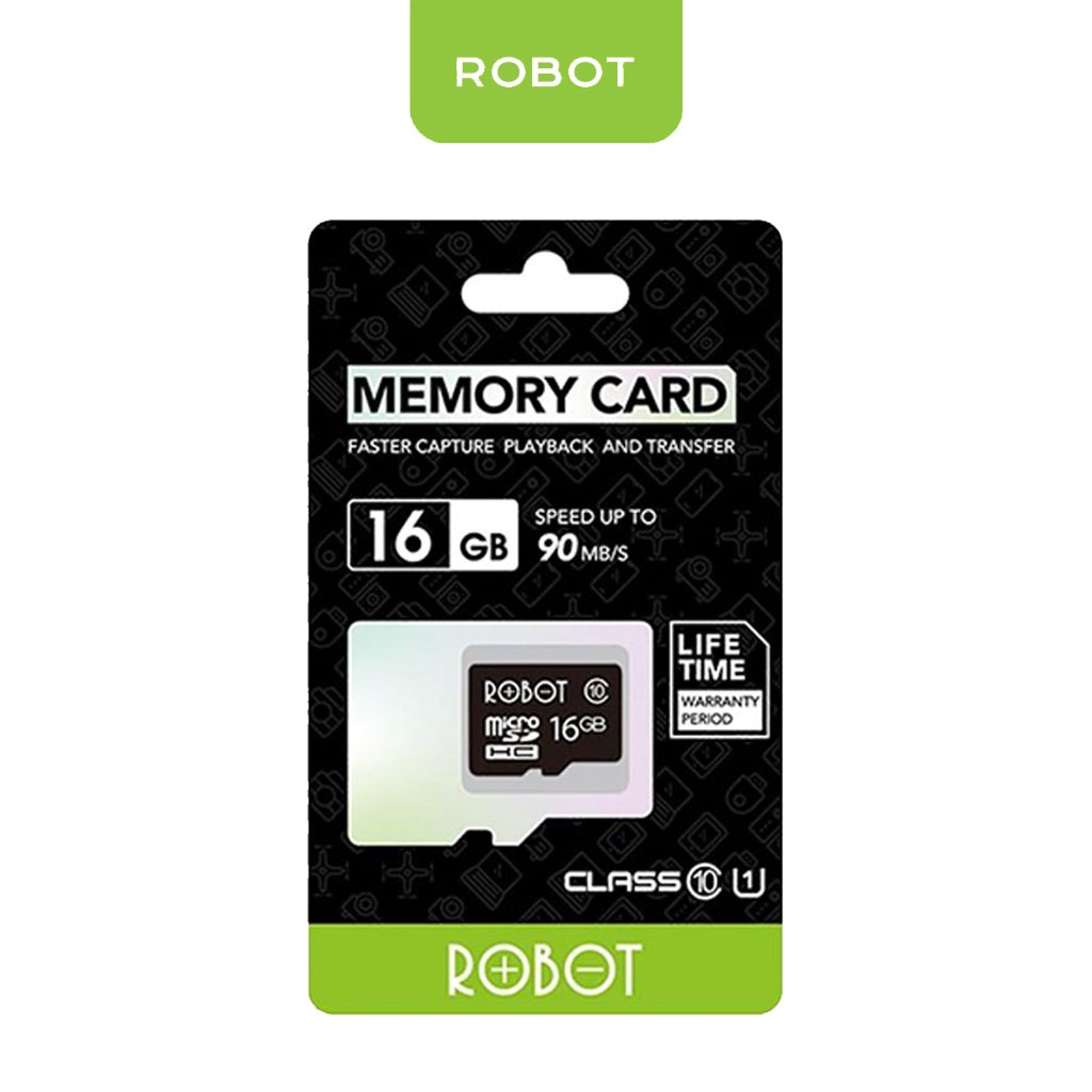 Jual ROBOT TF Card 16GB Memory Card With Package High Speed Class 10 ...