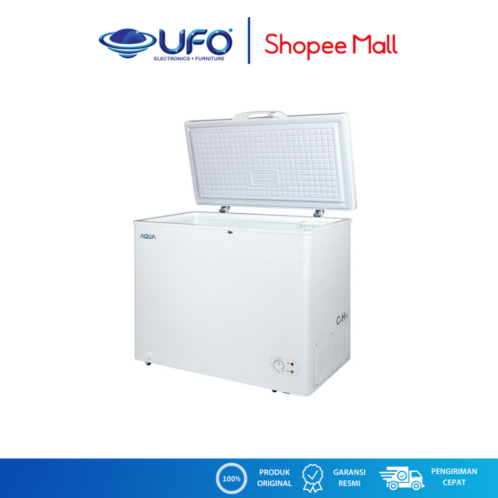 Jual Aqua Chest Freezer 200 Liter PCM Flat Coating Inner Body AQF210FA ...