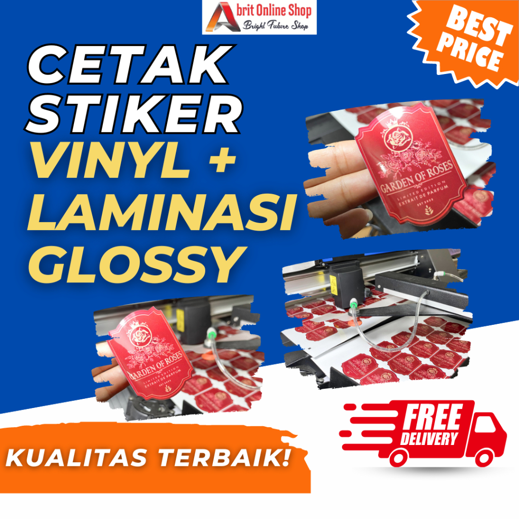 Jual CETAK STIKER VINYL DAN LAMINASI | CETAK STIKER A3 | CETAK STIKER ...