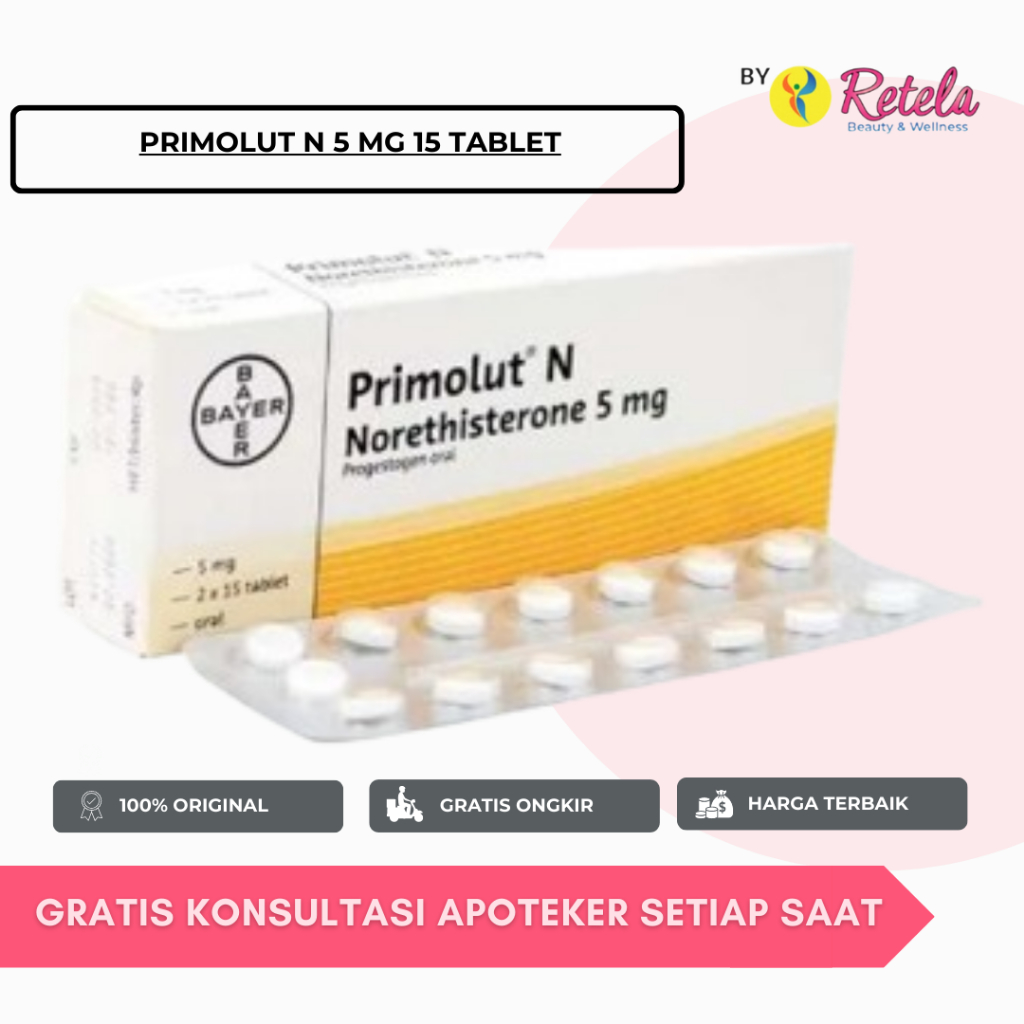 Jual PRIMOLUT N 5MG 1 STRIP 15 TABLET | Shopee Indonesia