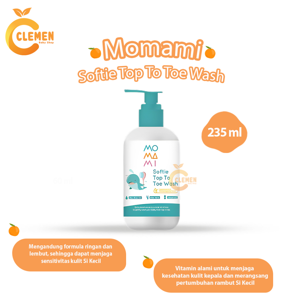 Jual MoMaMi Softie Top To Toe Wash 235ml (Shampoo Bayi) | Shopee Indonesia