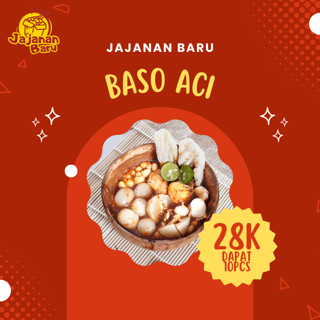 Jual Baso aci instan paket 10 bungkus isi komplit - pedas - bakso aci ...