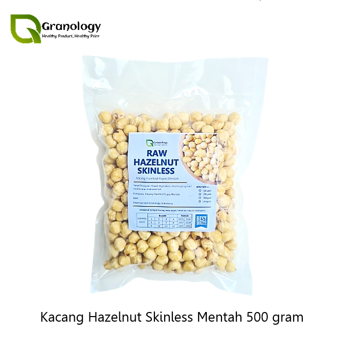 Jual (RAW) Hazelnut Kupas Skinless Mentah / Raw Peeled Hazelnut - 500 ...
