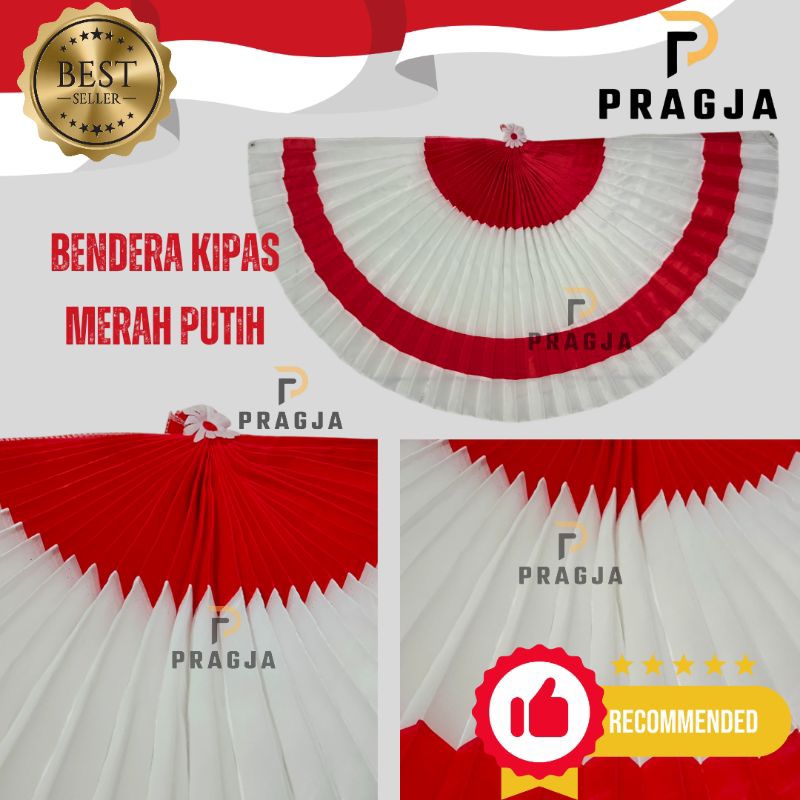Jual PRAGJA Bendera merah putih Bendera Indonesia model kipas Dekorasi ...