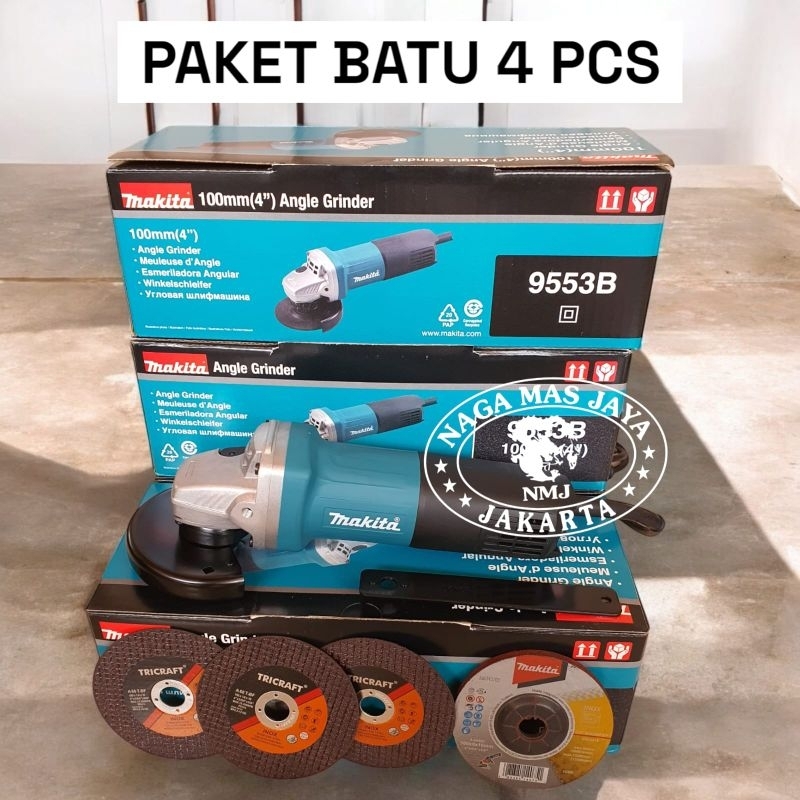 Jual MESIN GERINDA TANGAN 4 INCH MAKITA 9553B / MESIN GURINDA GERINDA ...
