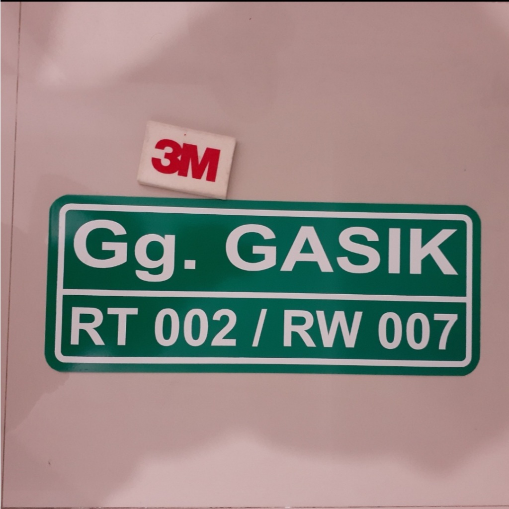 Jual Plang Nama Jalan Papan Nama Jalan Akrilik Custom | Shopee Indonesia