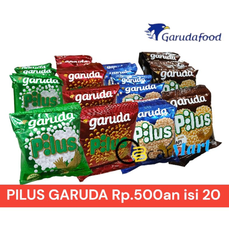 Jual Snack PILUS GARUDA 500an 1 pak isi 20 | Shopee Indonesia