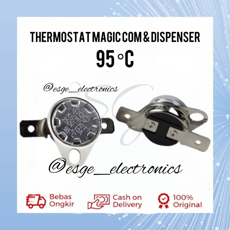 Jual ORIGINAL THERMODISC THERMOSTAT DISPENSER DAN RICE COOKER 95 C OTOMATIS THERMO FUSE BIMETAL ...