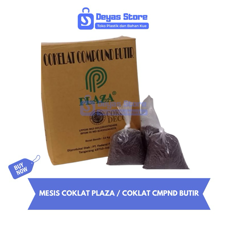 Jual MESES COKLAT PLAZA/COKLAT COMPOUND BUTIR PLAZA REPACK 250gr ...