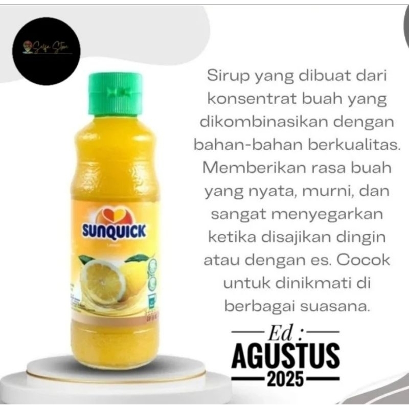 Jual Sunquick Lemon 330ml Sirup Syrup Lemon 330 ml Halal | Shopee Indonesia