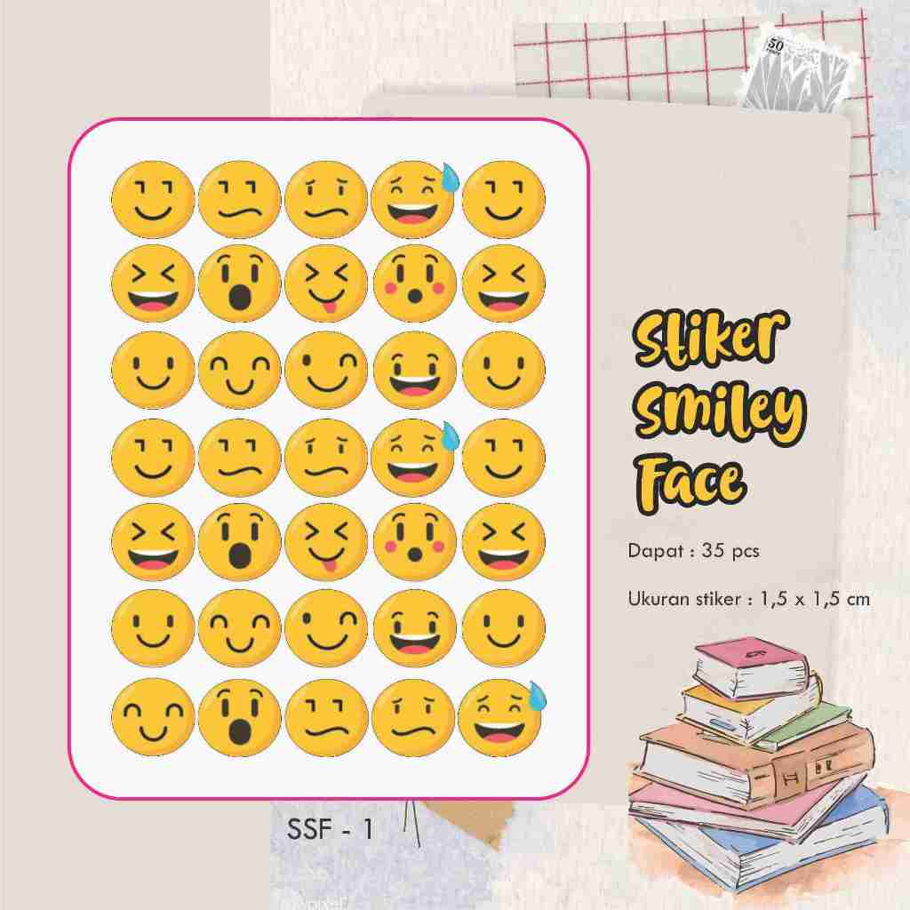 Jual [35 pcs] Stiker Smiley Face / wajah / Muka / Emoji / Scrapbook ...