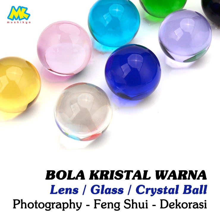 Jual Bola Kaca Kristal Warna / Color Crystal Ball | Shopee Indonesia