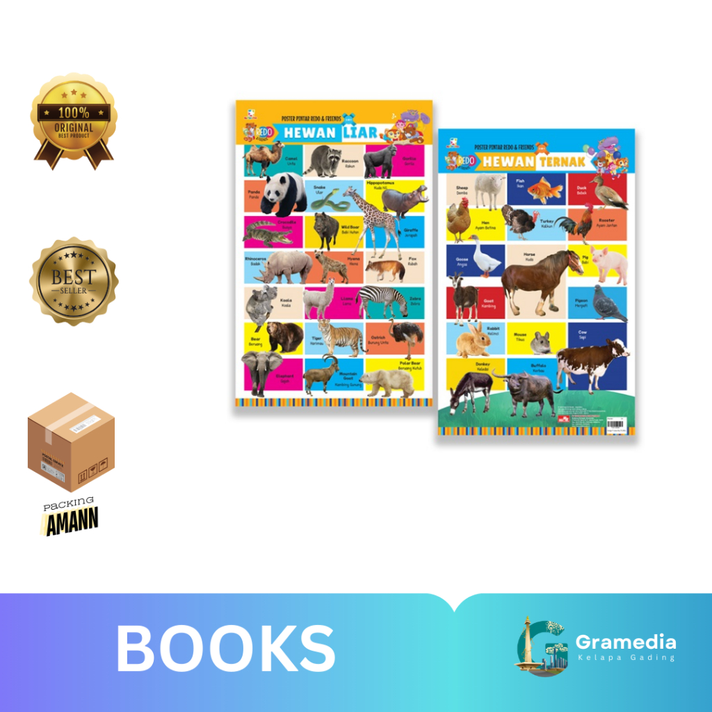 Jual Gramedia MKG - Buku Anak Opredo 2 in 1 Poster Pintar Redo ...