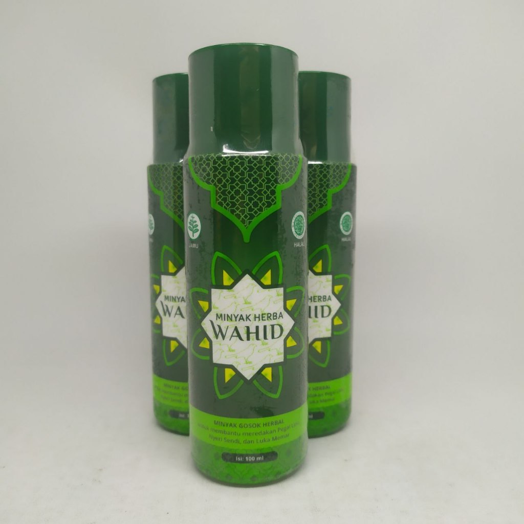 Jual Minyak Herbal WAHID 100ml Untuk Luka, Balur, Gosok, Urut, Pijat, Pegal 100 ml Minyak Gosok ...