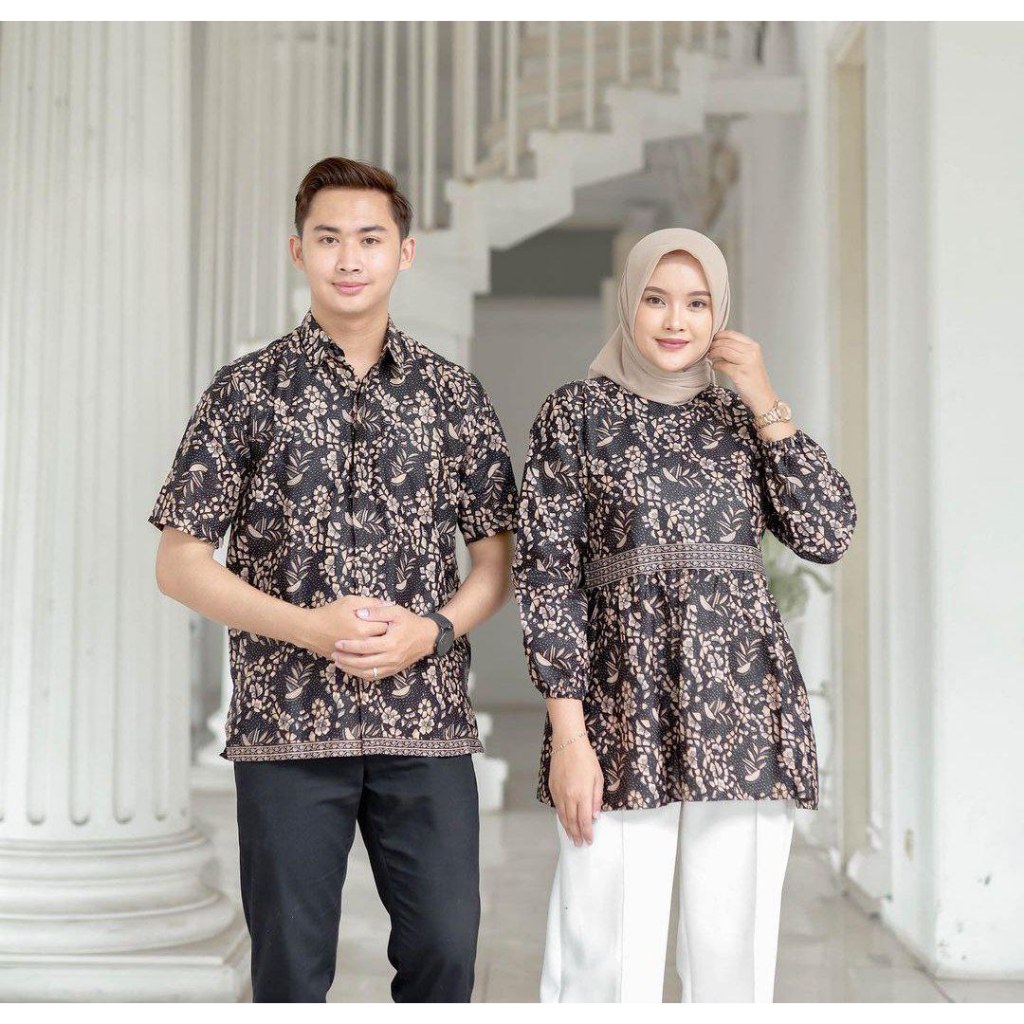 Jual Benang Raja Batik Couple Pria Wanita Katun Bunga Kecil | Shopee ...